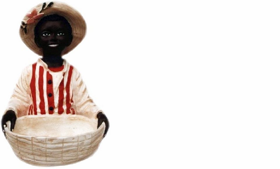 Jvmoebel Dekoobjekt Design Junge Mit Korb Figur Statue Skulptur Figuren