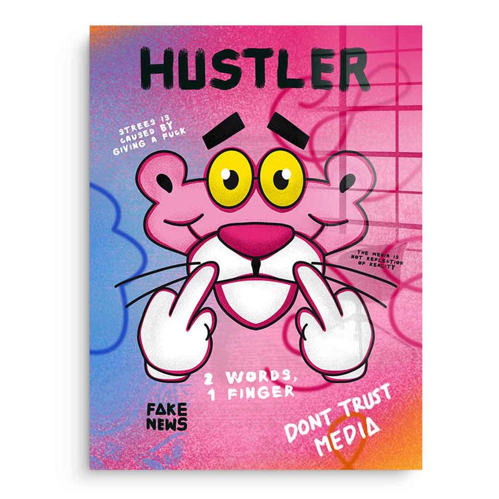Dotcomcanvas® Acrylglasbild Pink Panther Acrylglas Acrylglasbild