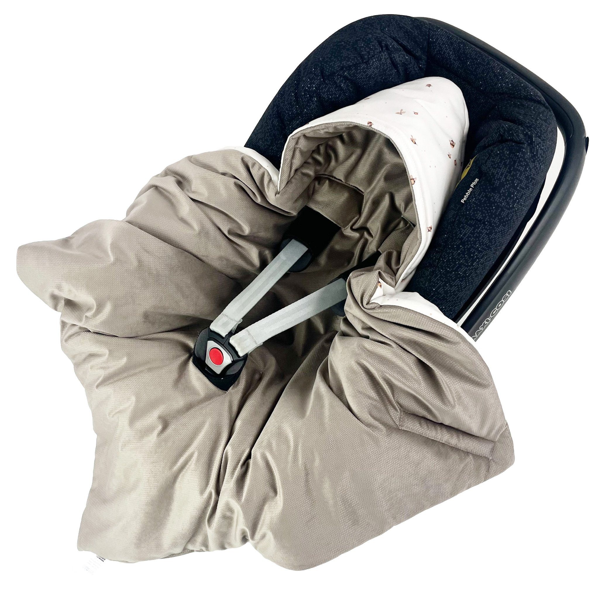 Einschlagdecke Babyschale Autositz mit Klettverschluss, 0-6 0-12 ...