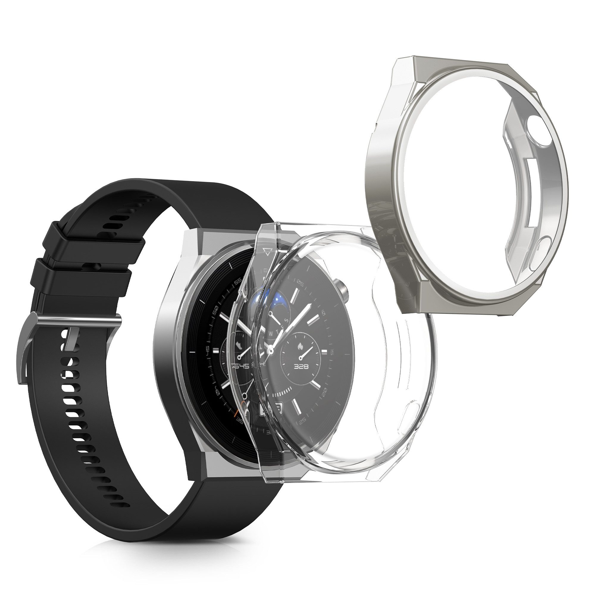 Kwmobile Smartwatch Hülle 2x Hülle Für Huawei Watch Gt3 Pro 46mm