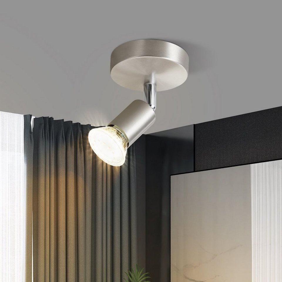 Nettlife Deckenstrahler Deckenspot 12346 Flammig Schwarzsilber