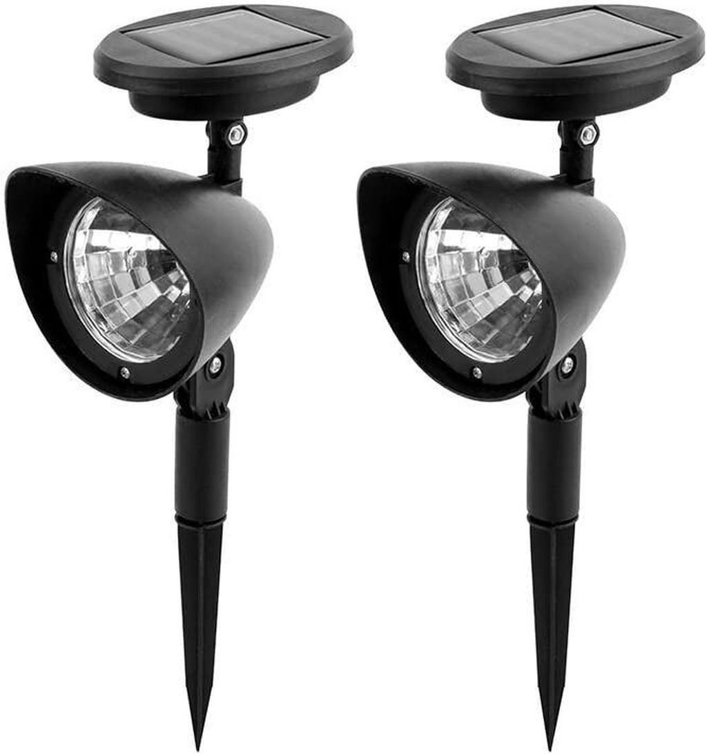 emeco LED Solarleuchte 2er Solar LED Spot-Light Gartenlampe ...