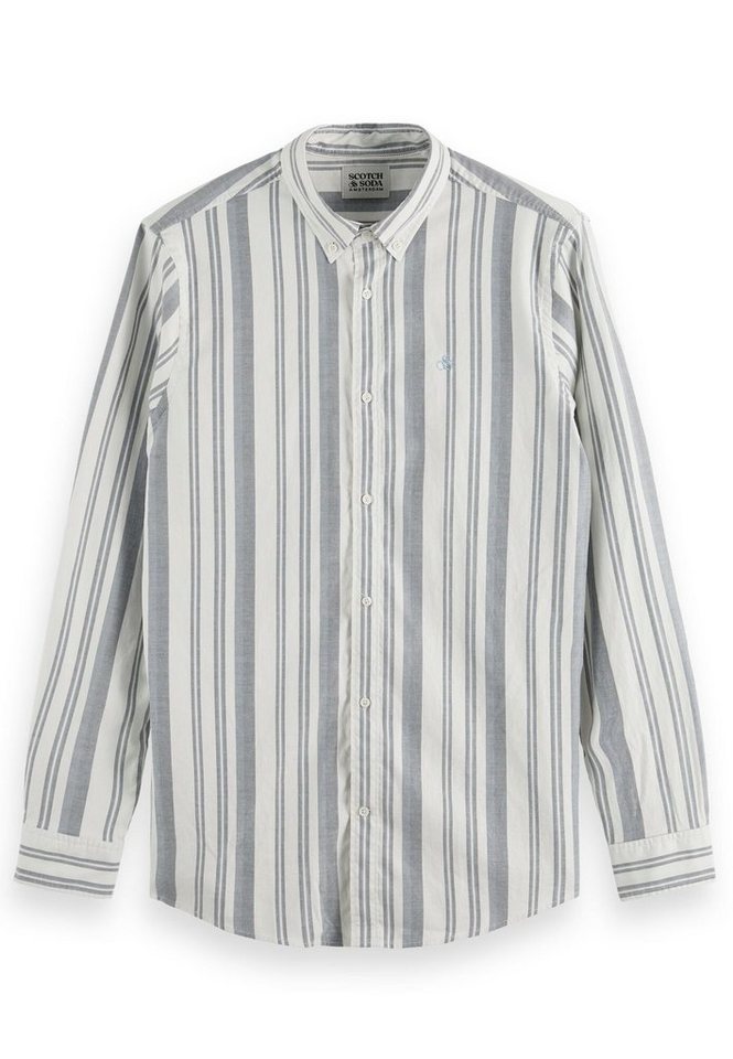 Scotch And Soda Langarmhemd Hemd Gestreiftes Langarmhemd Essential Oxford