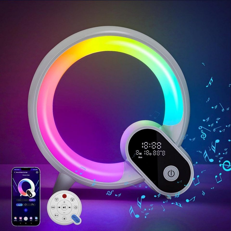 Blingbin Led Nachttischlampe Atmosphärenlampe Mit Bluetooth