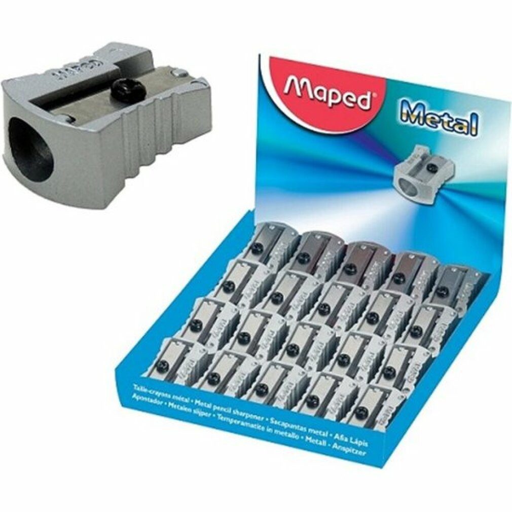 MAPED Anspitzer Metall-Anspitzer 1St., Nicht für Kinder unter 3 Jahren