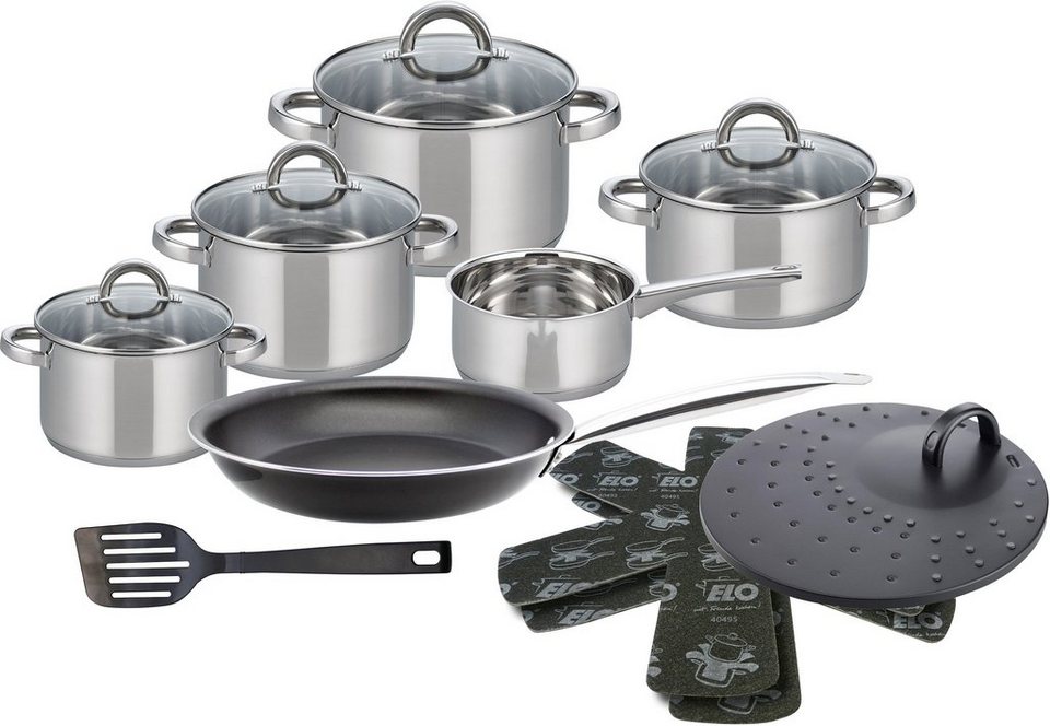 Elo Basic Topf Set Opal Edelstahl 1810 Set 13 Tlg Induktion