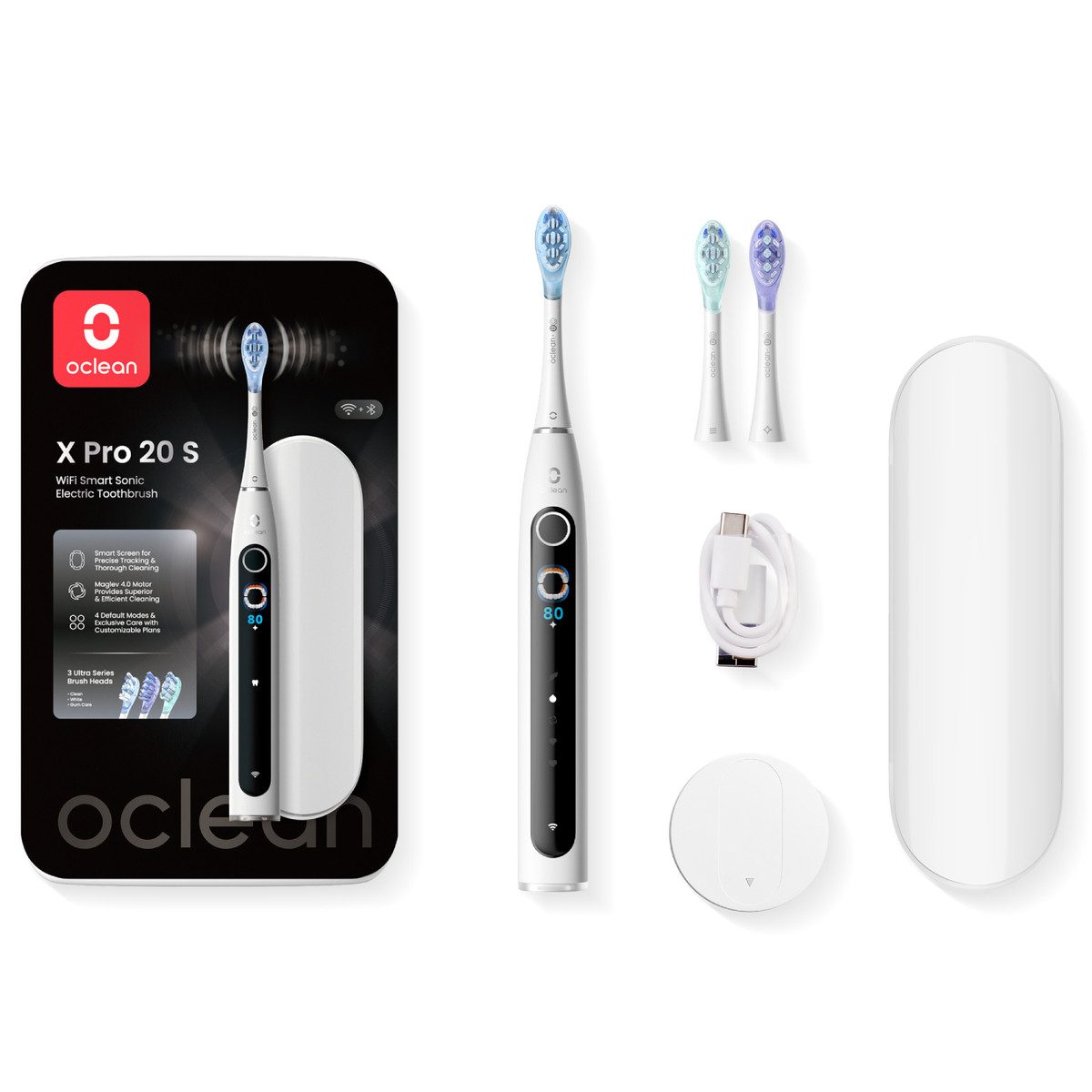 Oclean Elektrische Zahnbürste X Pro 20 S Toothbrush, Elektrozahnbürste