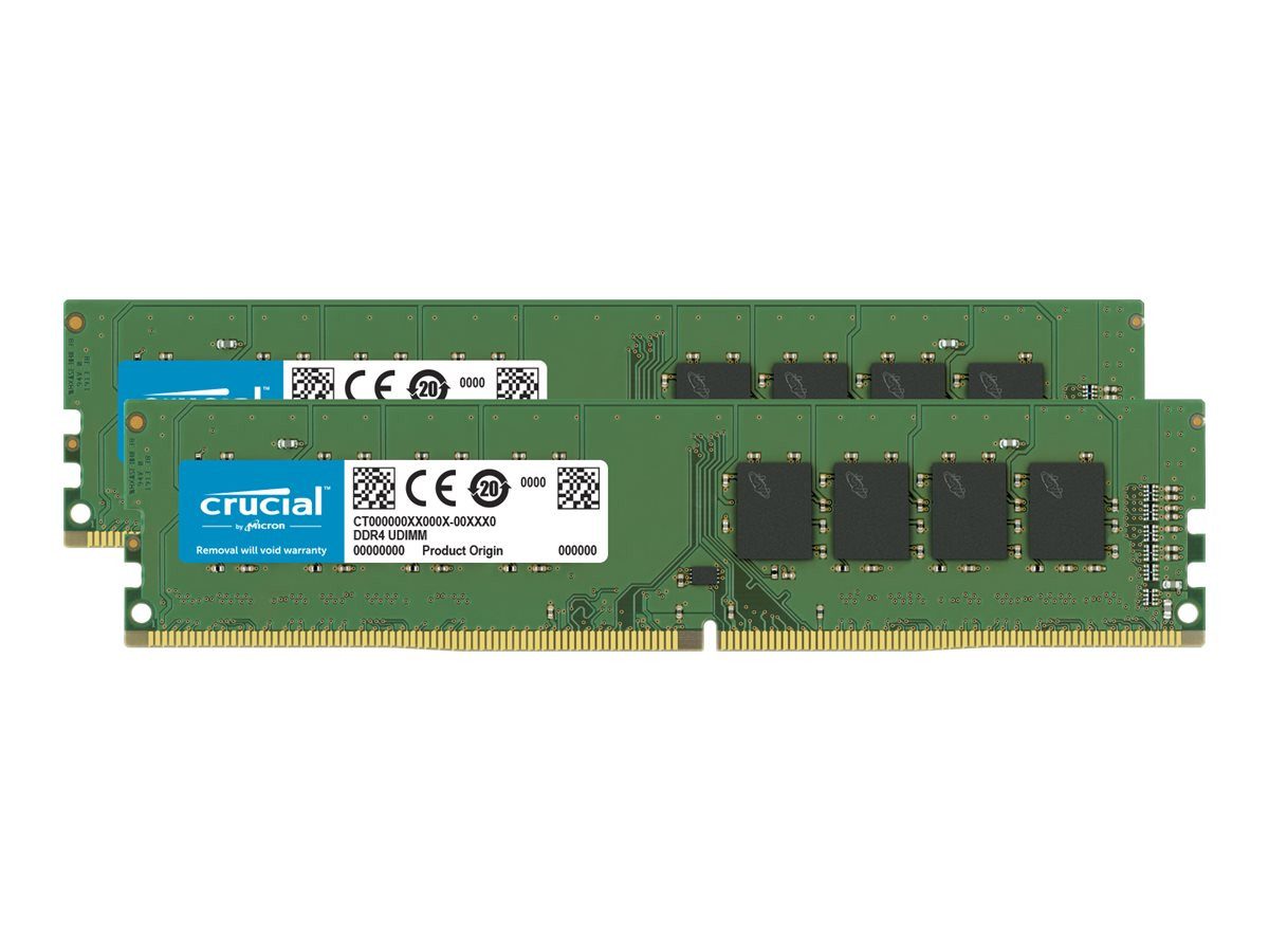 Crucial 16GB Kit (2 x 8GB) DDR4-3200 UDIMM PC-Arbeitsspeicher, RAM