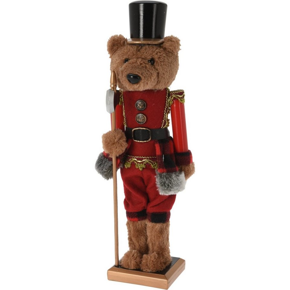 Hti Living Weihnachtsfigur Nussknacker Bär In Rot Stück 1 St
