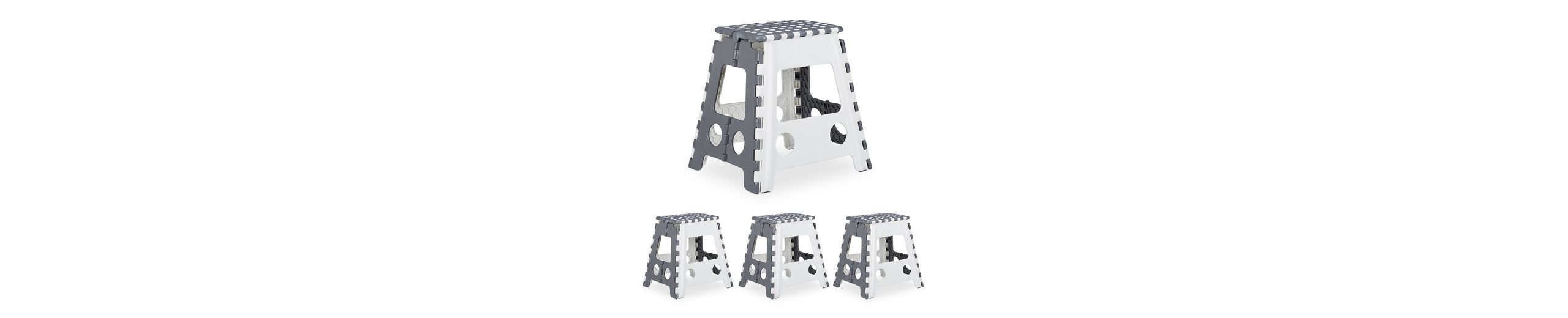 relaxdays Tritthocker »4 x Tritthocker klappbar XL« online kaufen | OTTO
