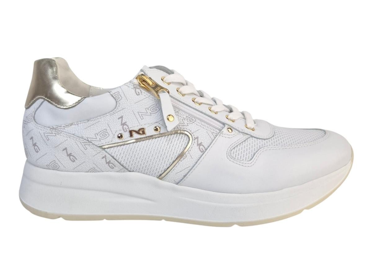 Nero Giardini Sneaker Leder/Textil . Sneaker, Verschluss: Schnürung