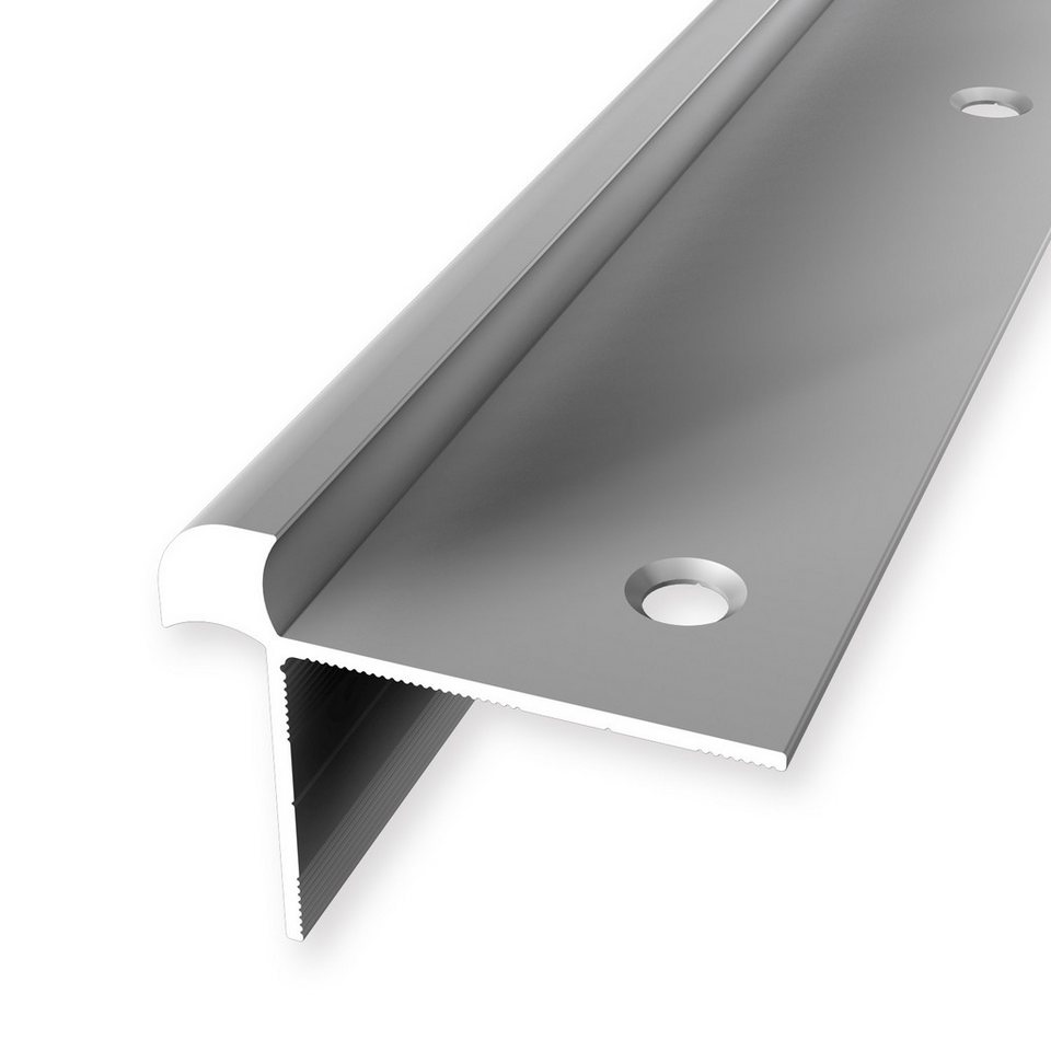 Küberit Treppenkantenprofil 33 X 43 X 1000 Mm Winkelprofil Silber