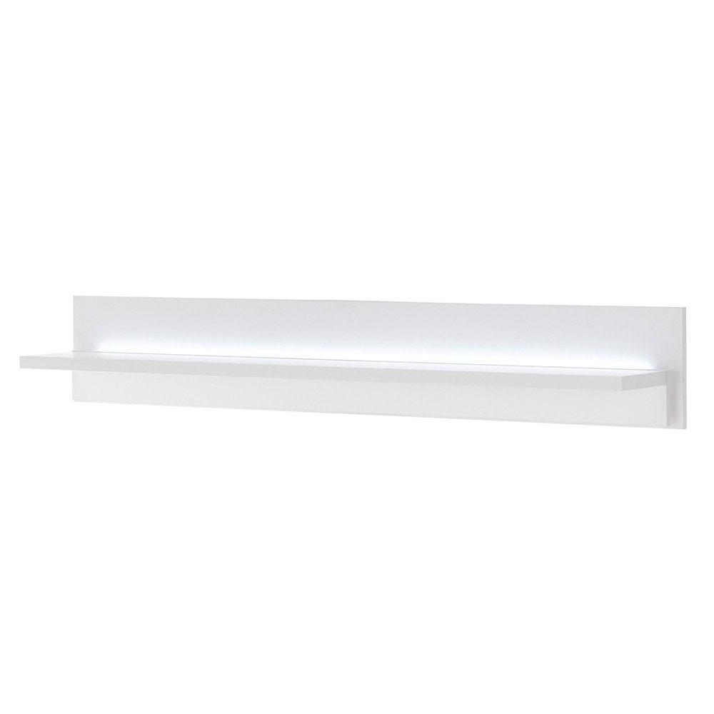 Lomadox Wandregal Loveno 61 Wandregal Regal Weiß Matt Mit Led