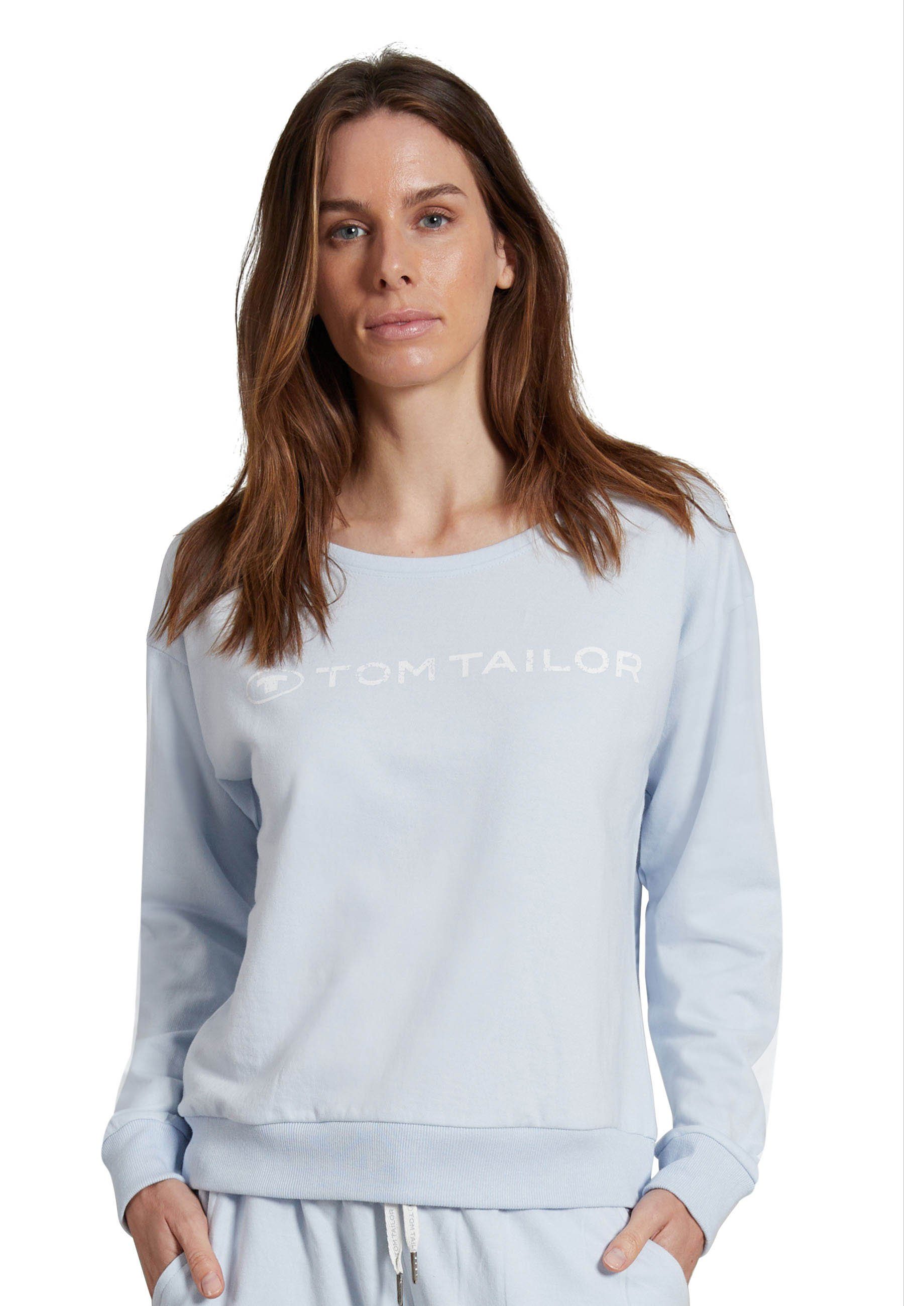 Tom Tailor Sleepshirt Tom Tailor Damen Oberteil Blau Motivprint 1 Tlg