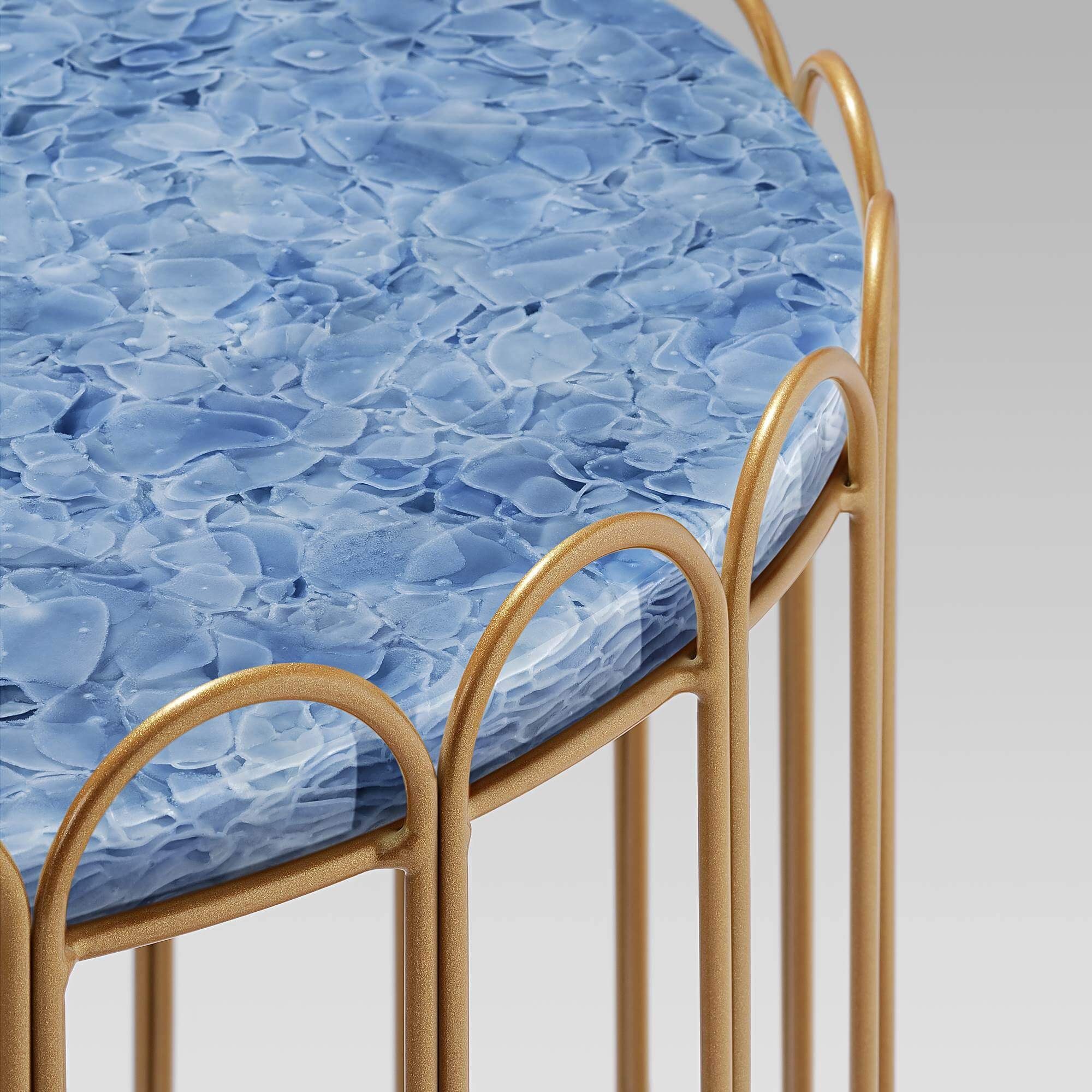 Magna Atelier Beistelltisch London Mit Glaskeramik Ablagetisch Rund