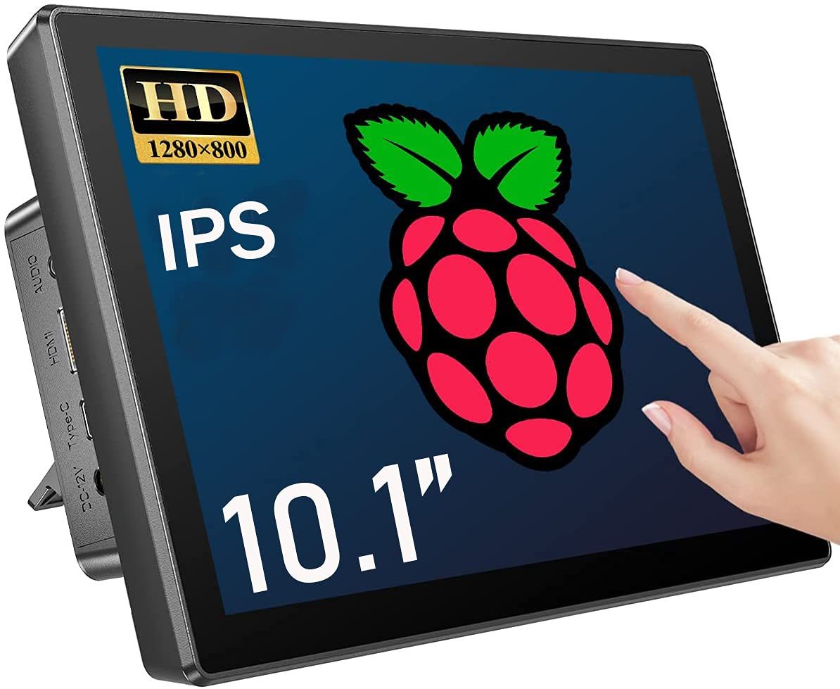 YI Raspberry Pi Touchscreen, 10,1 Zoll Raspberry Pi Display mit IPS Panel Portabler Monitor ...