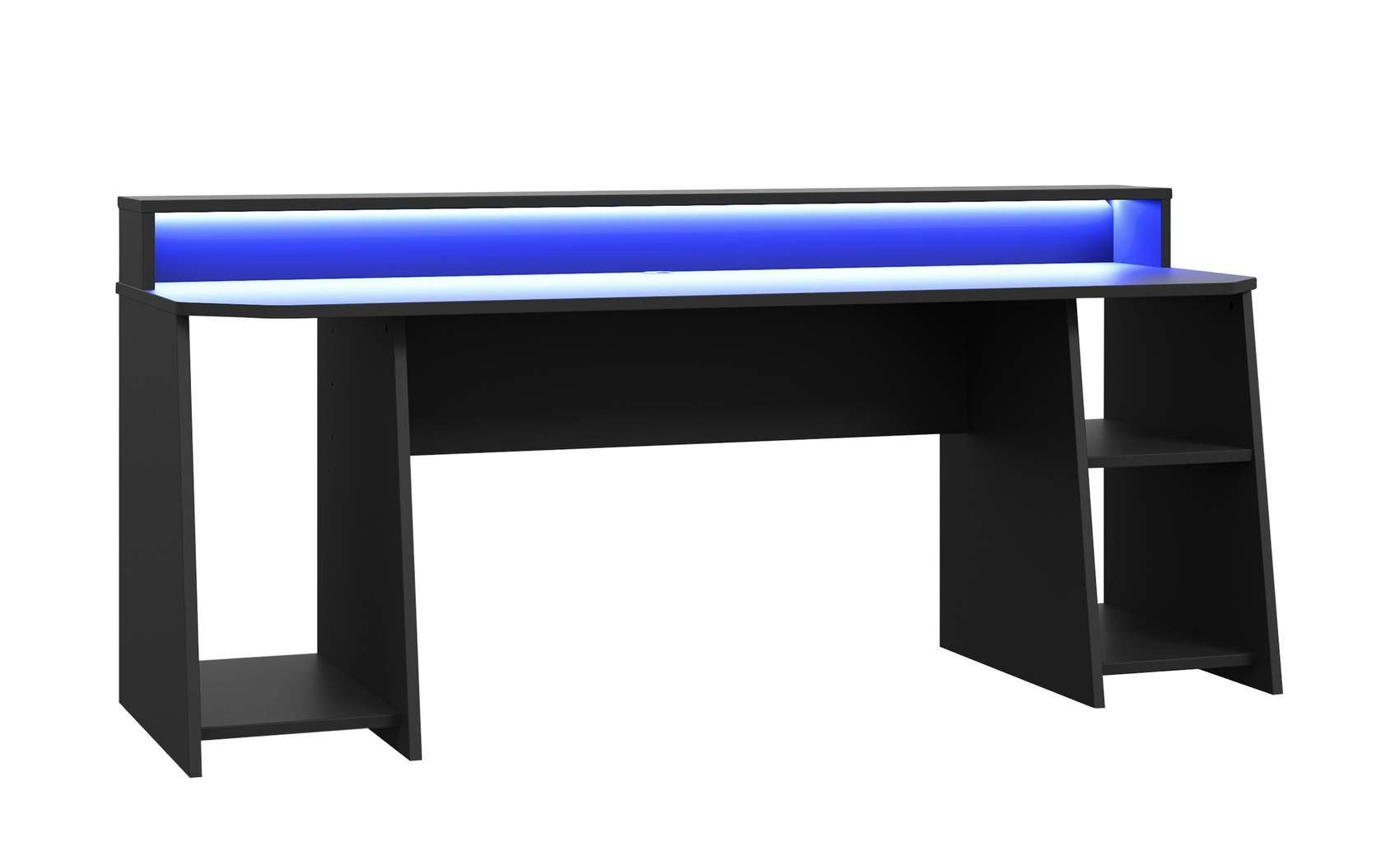 Forte Möbel Gamingtisch Tezaur 5b Gaming Desk Computertisch Mit Led