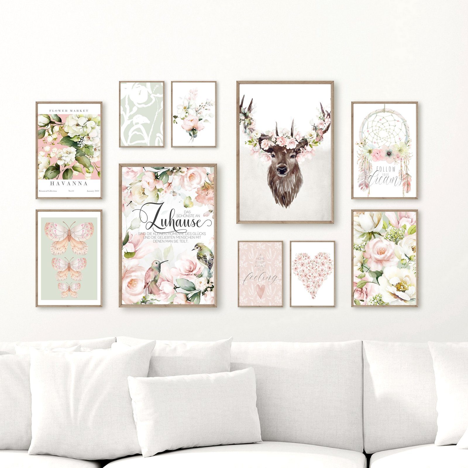 Homestyle Accessoires Poster Bilderset Das SchÖnste An Zuhause
