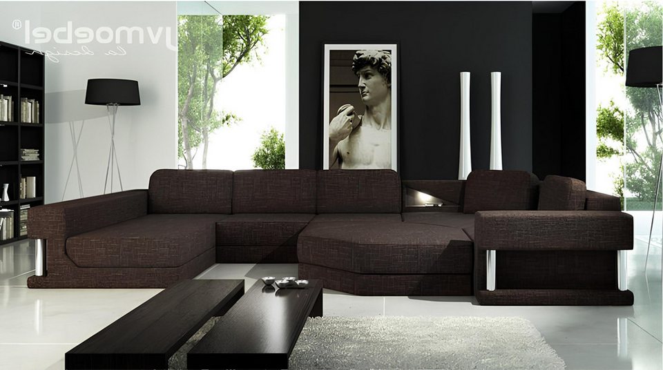 Xlmoebel Ecksofa Sofa Mit Bettfunktion Und Textilbezug In U Form