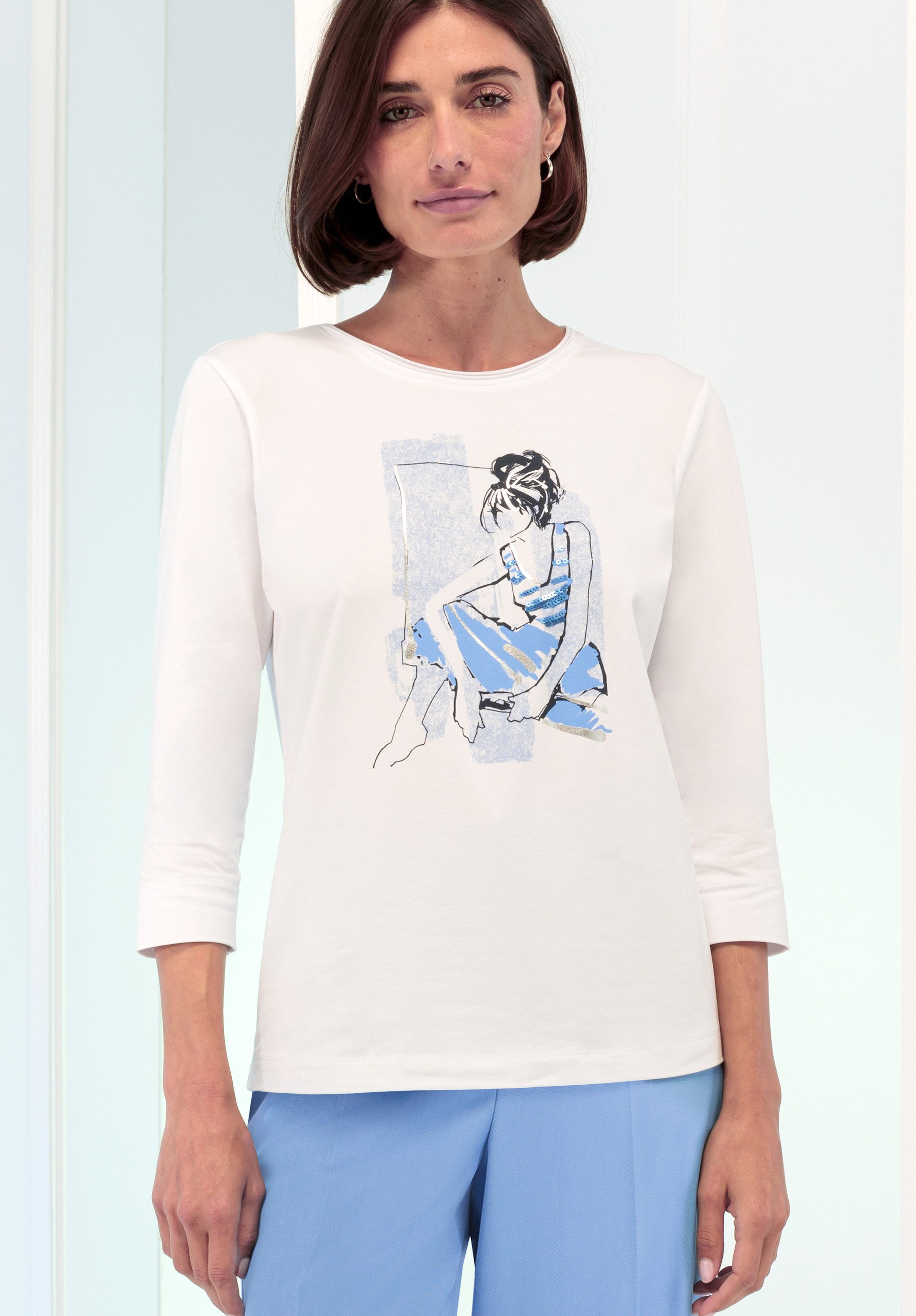 bianca Print-Shirt DINI mit coolem grafischen Mode-Print, Bei Gr. 38 ...