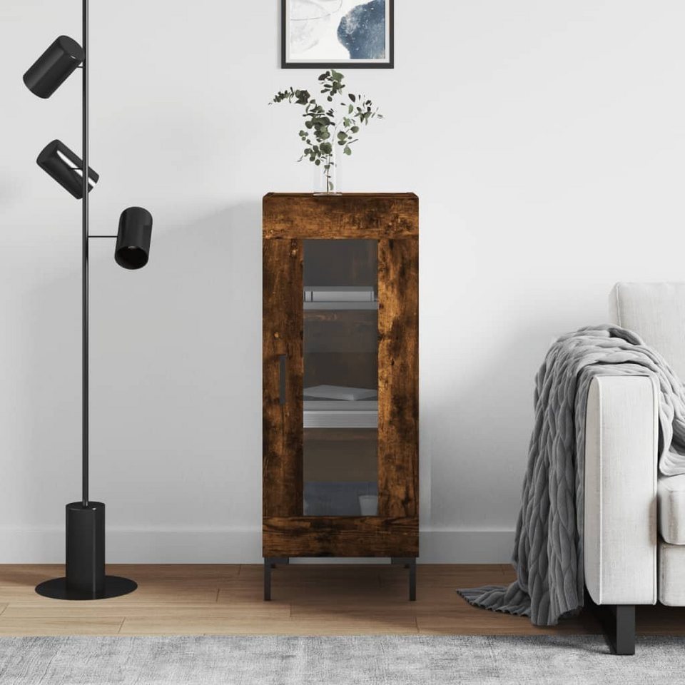 Vidaxl Sideboard Sideboard Räuchereiche 345x34x90 Cm Holzwerkstoff 1 St