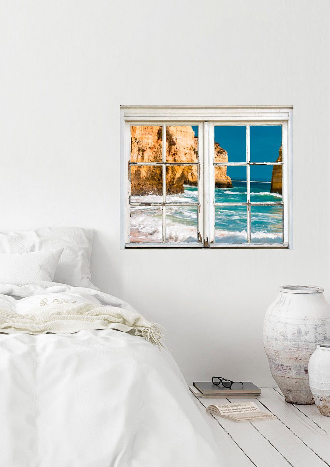 queence Wandsticker Küste, Wandsticker, Wandbild, selbstklebend, Küste