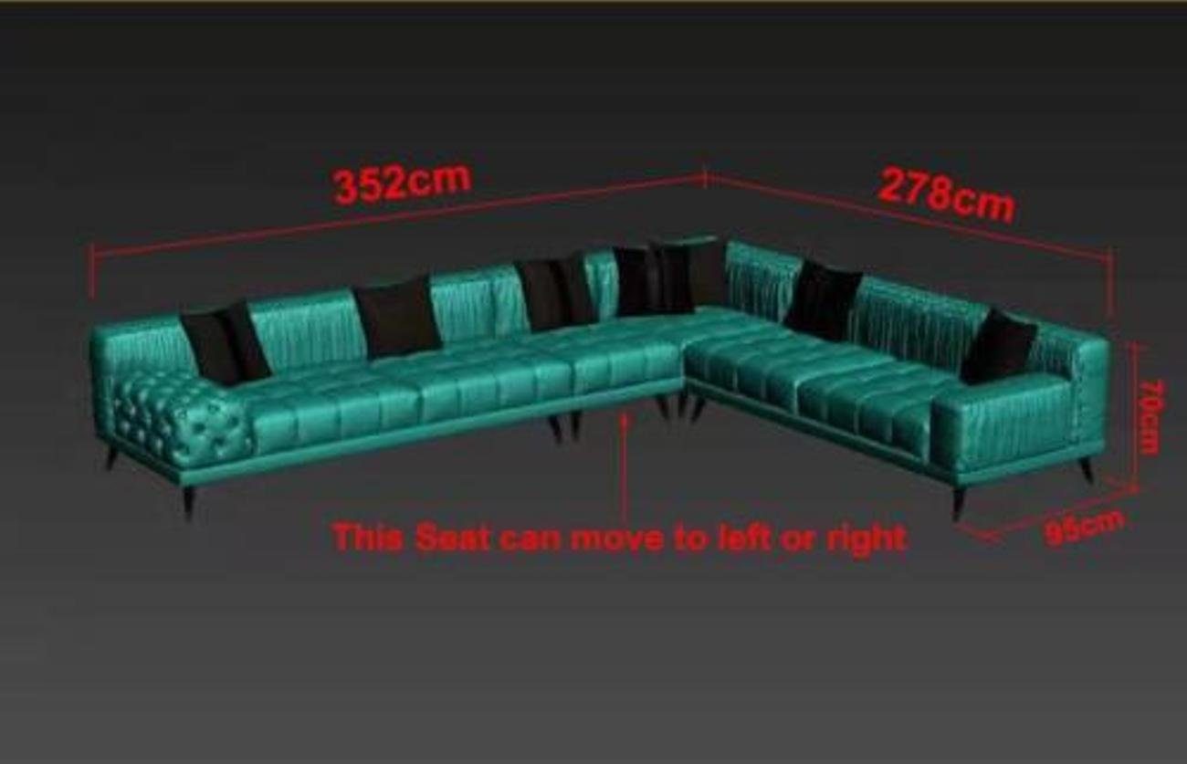 JVmoebel Ecksofa, Ecksofa Sofa L-Form Wohnzimmer Couch Polster Sofas ...