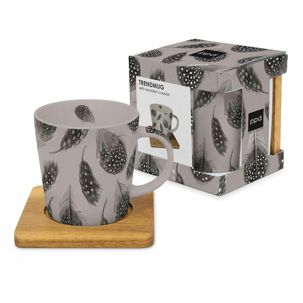 PPD Tasse Feathers Trend Mug Nature 350 ml, Bone China