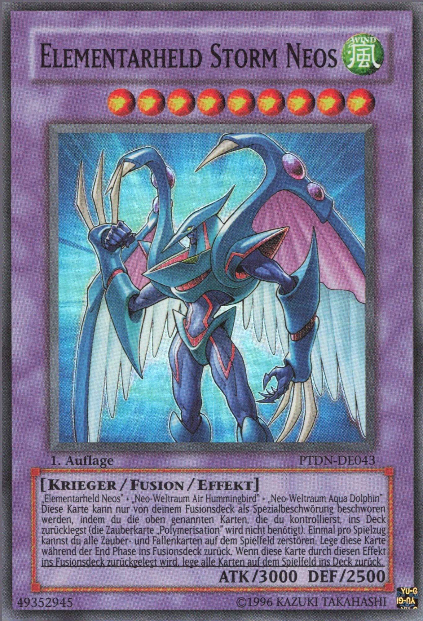 Recollectibles Sammelkarte Yugioh Karte Elementarheld Storm Neos