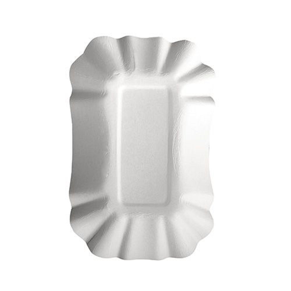 Papstar Einwegschale Papstar 11303 Pappschale Pure Eckig 9x14x3cm Wei