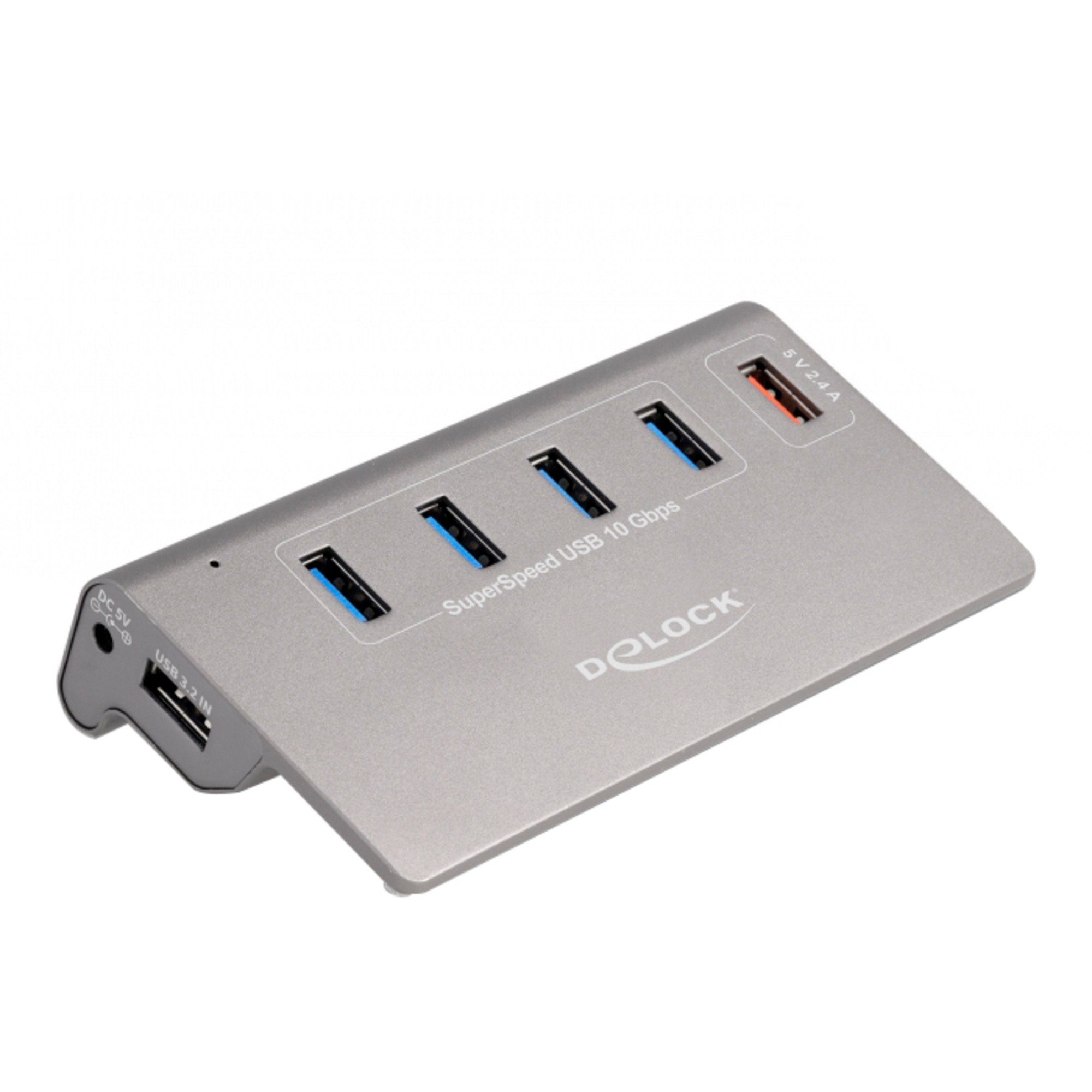 Delock USB 10 Gbps Hub mit 4 USB Typ-A Ports + 1 USB-Kabel