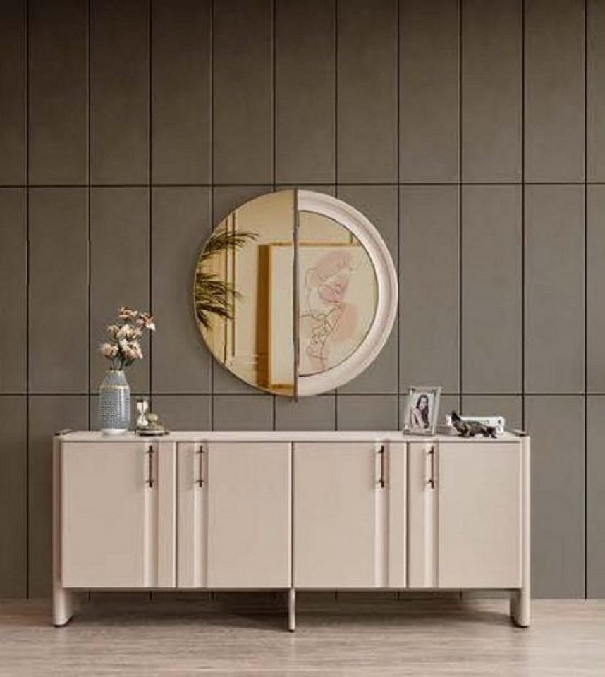 Jvmoebel Esszimmer Set Esszimmer Luxuriöses Sideboard Stilvoller Glas
