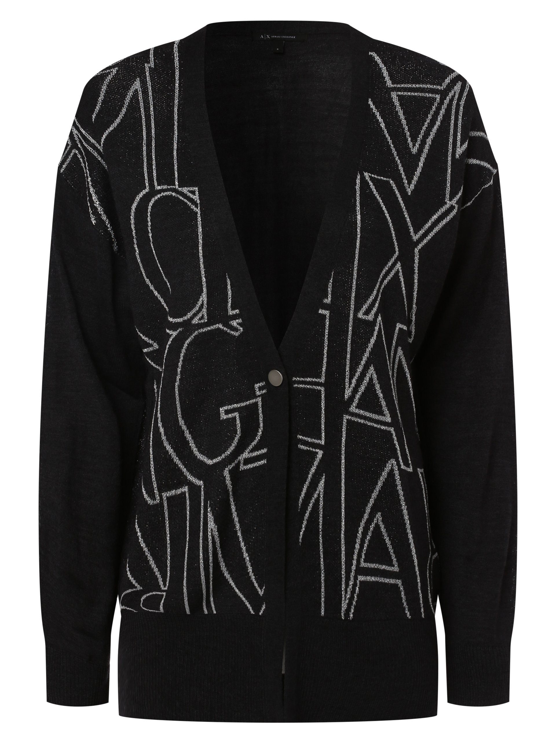 Armani Exchange Connected Strickjacke, Label-Jacquard mit ...