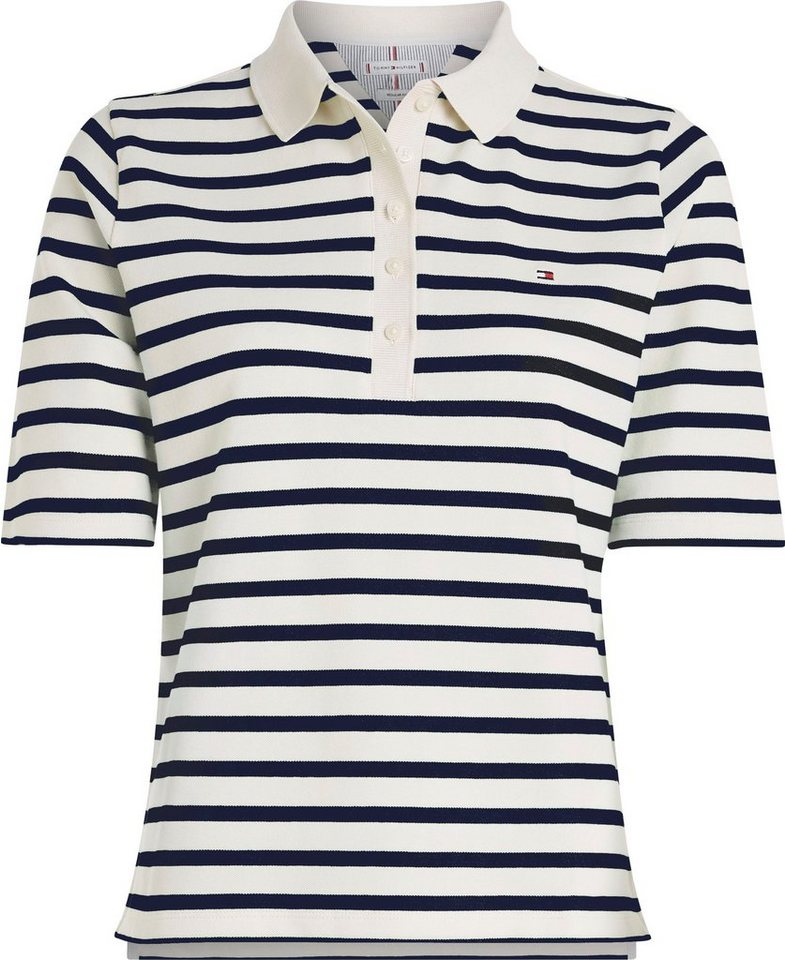 Tommy Hilfiger Poloshirt 1985 Reg Pique Stripe Polo Ss Mit Dezenter
