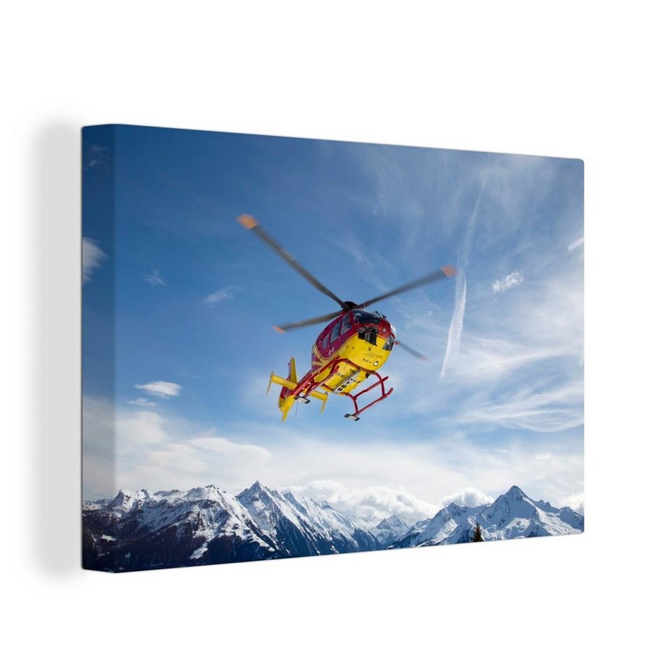 Onemillioncanvasses® Leinwandbild Hubschrauber In Den Bergen 1 St