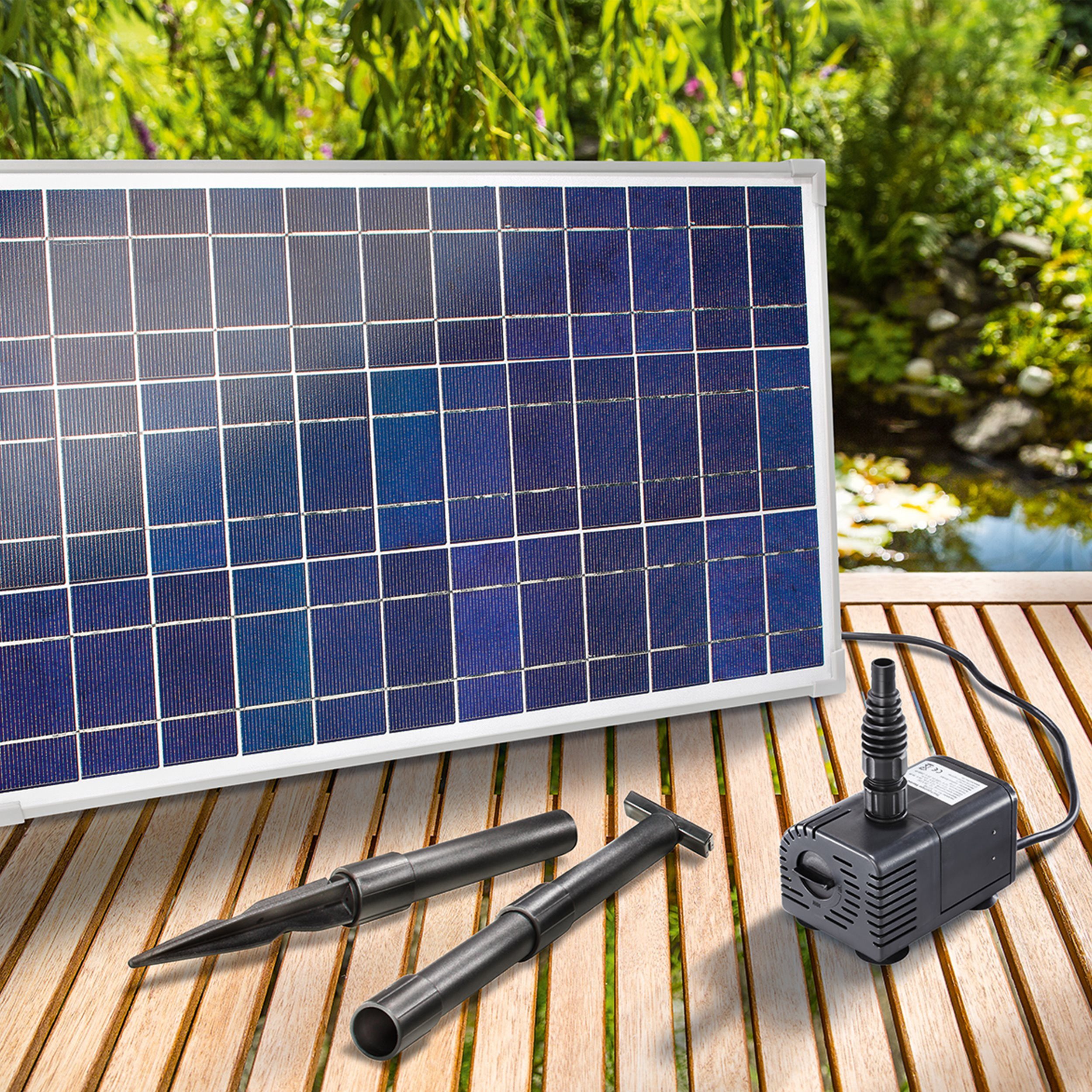 Bachlaufpumpe Solar Mit Akku