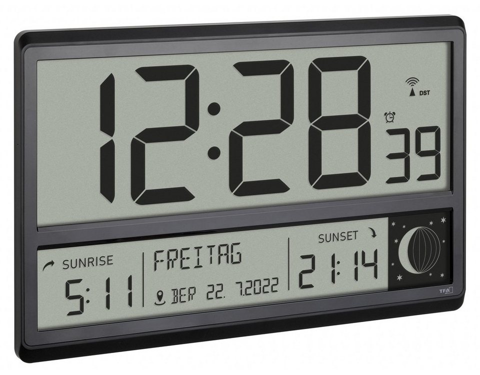 TFA Dostmann Funkwanduhr digitale XL-Funkuhr TFA 60.4524.01 mit ... TFA Dostmann Funkwanduhr digitale XL-Funkuhr TFA 60.4524.01 mit ...