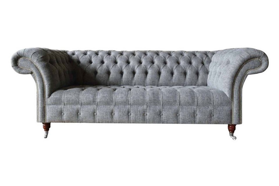 Jvmoebel Sofa Grau Designer Couch 3 Sitzer Luxus Couchen Möbel Sofas