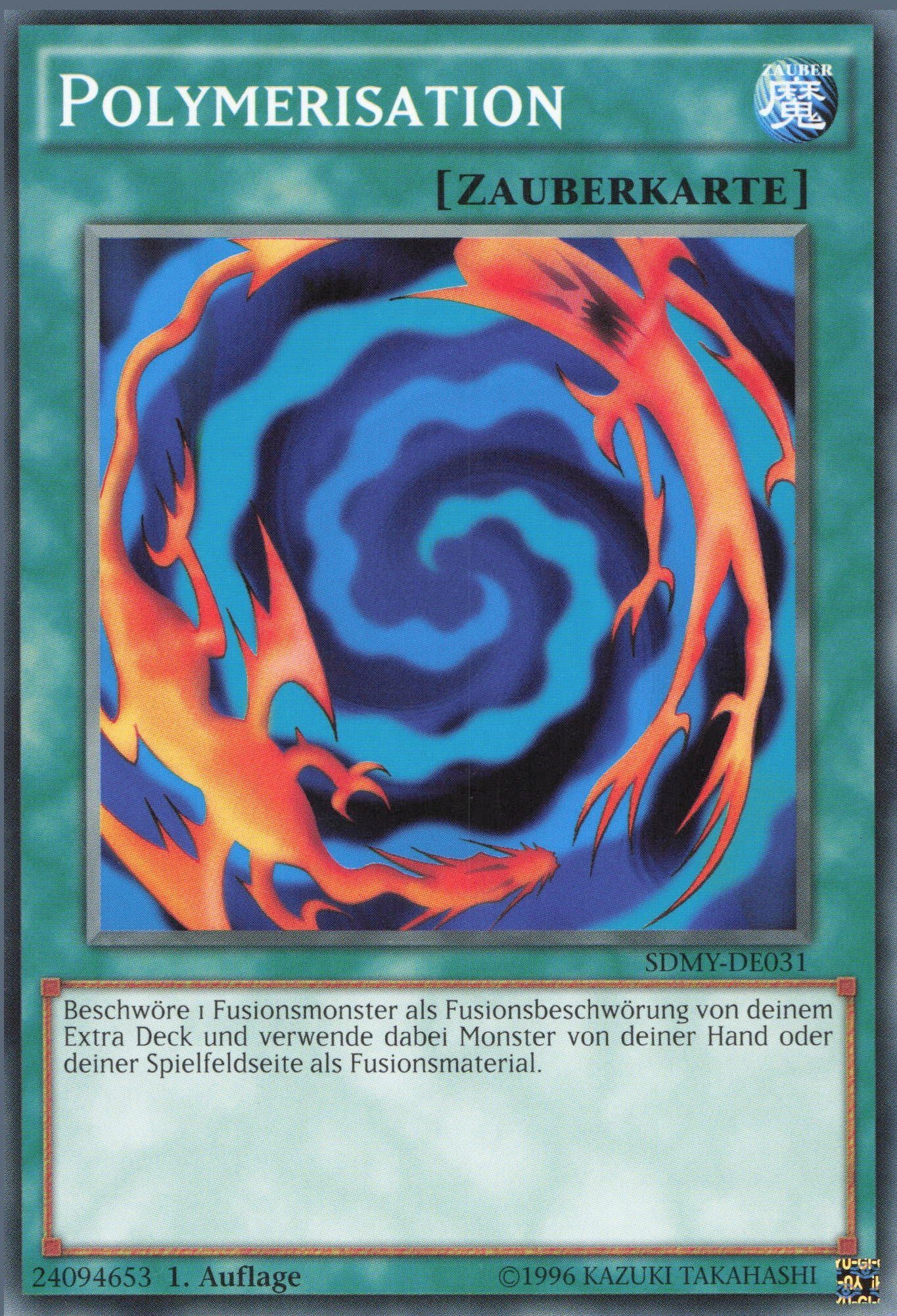ReCollectibles Sammelkarte YuGiOh Karte Polymerisation deutsch, Yu-Gi-Oh! Karte SDMY-DE031 Common