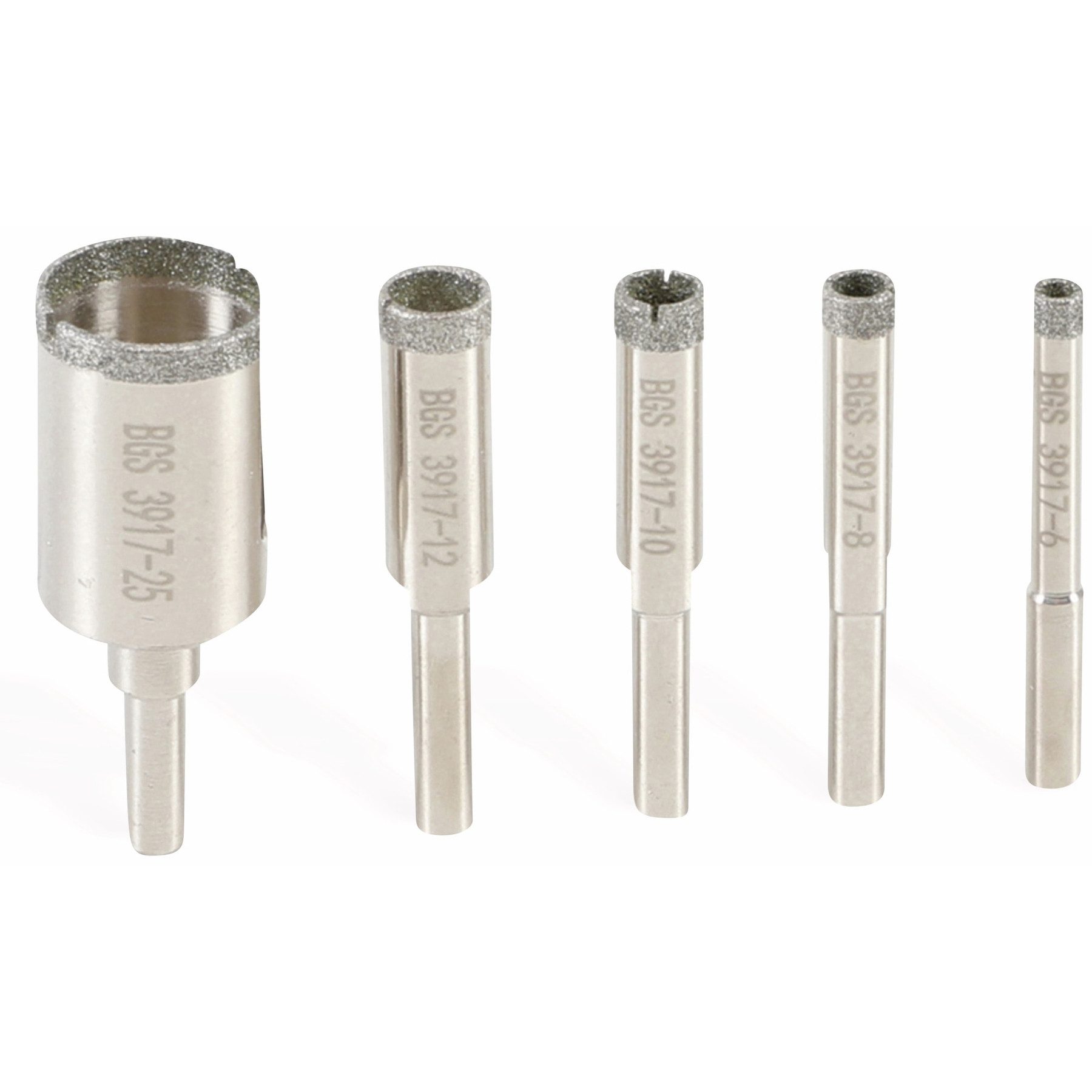BGS technic Universalbohrer BGS TECHNIC Diamant-Bohrkronen-Satz 391, 5 ...