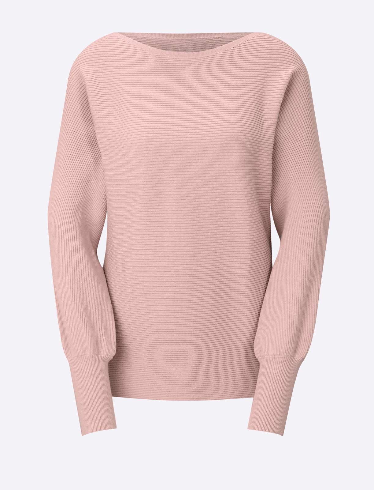 Creation L Wickelpullover Création L Damen U Boot Pullover Rosé