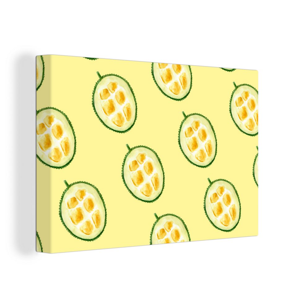Onemillioncanvasses® Leinwandbild Zitrusfrüchte Obst Schablonen 1