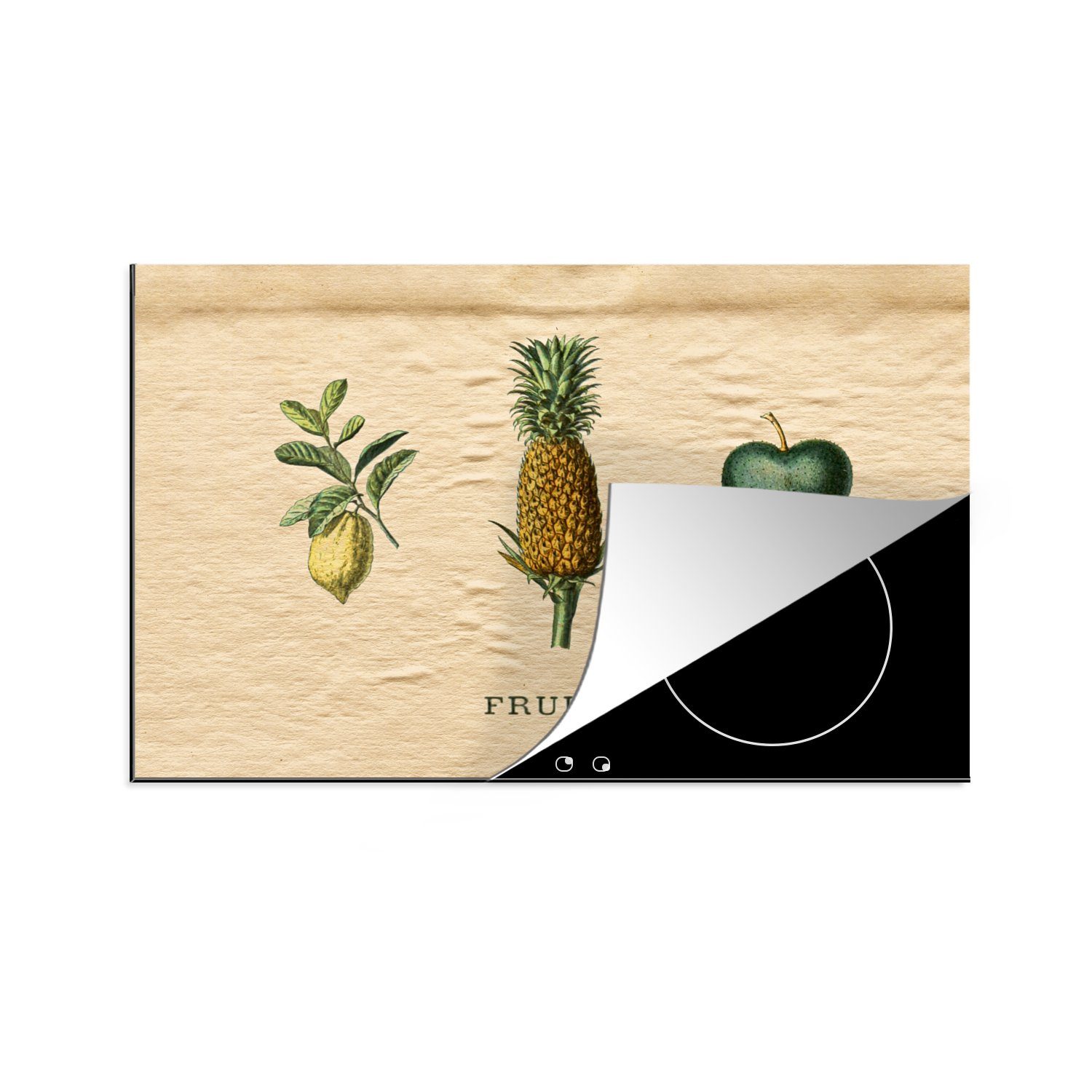 Muchowow Herdblende Abdeckplatte Obst Lebensmittel Ananas Vinyl