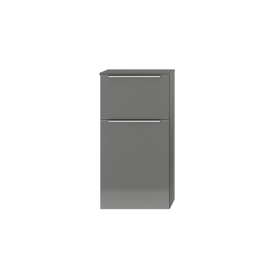 Lomadox Unterschrank Palermo 136 Grey Grau Mit Edelstahlfarbener