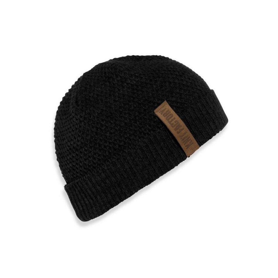 Knit Factory Beanie Jazz Mützen One Size Glatt Schwarz 1 St
