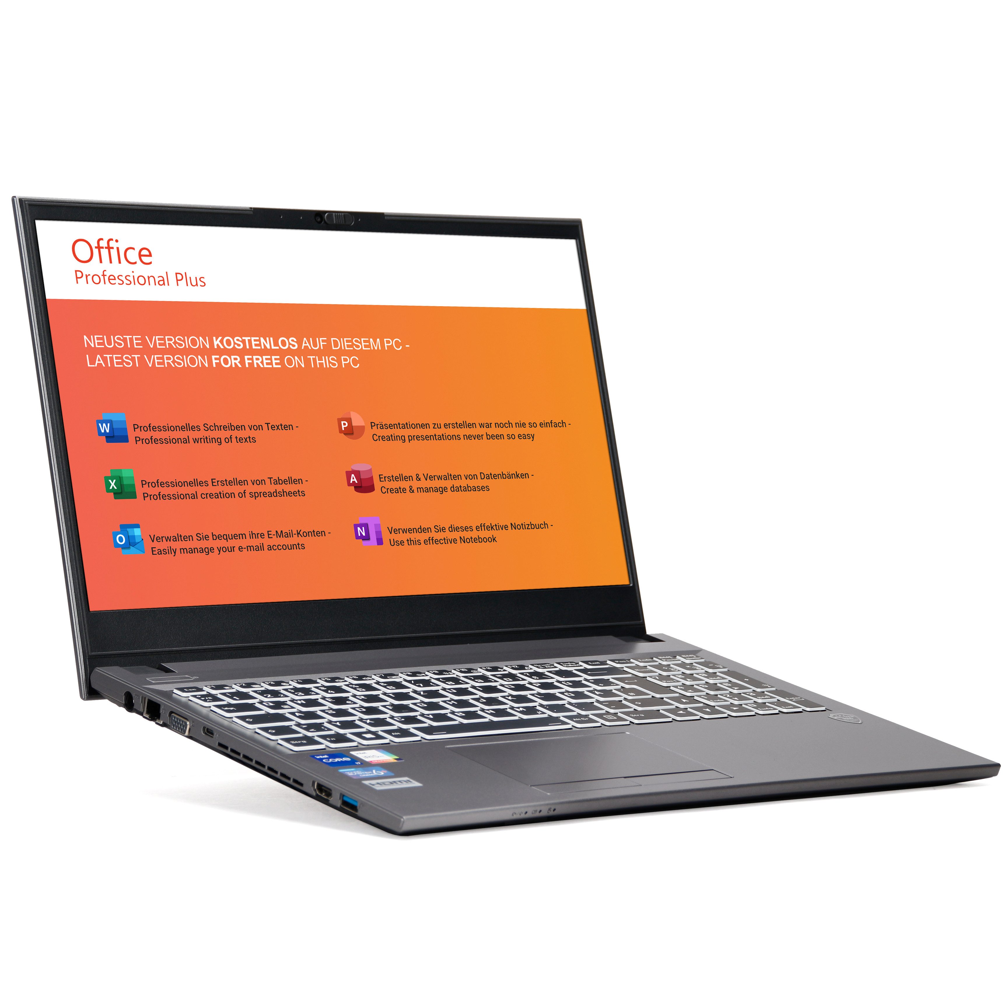 ANKERMANN-PC Ankermann SilverStar Office Notebook (1000 GB SSD), Laptop