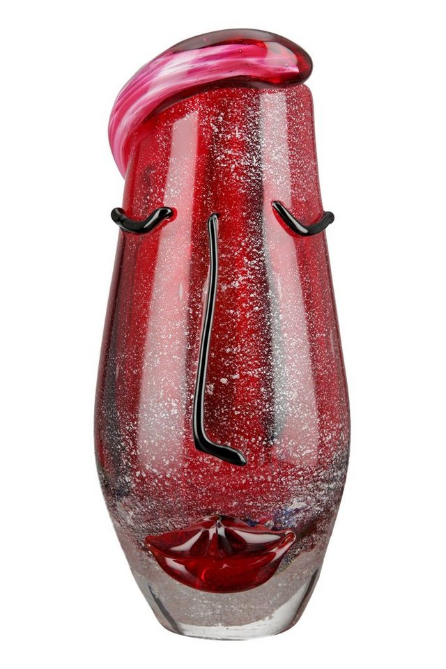 Gilde Dekovase Gilde Vase Great Rot H 30cm X D 14cm Online
