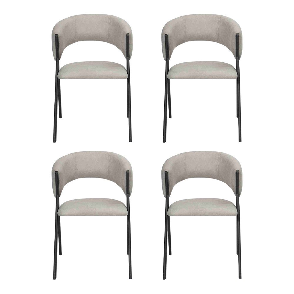 Jvmoebel Esszimmerstuhl Esszimmer Textil Gruppe Set 4x Stühle Design