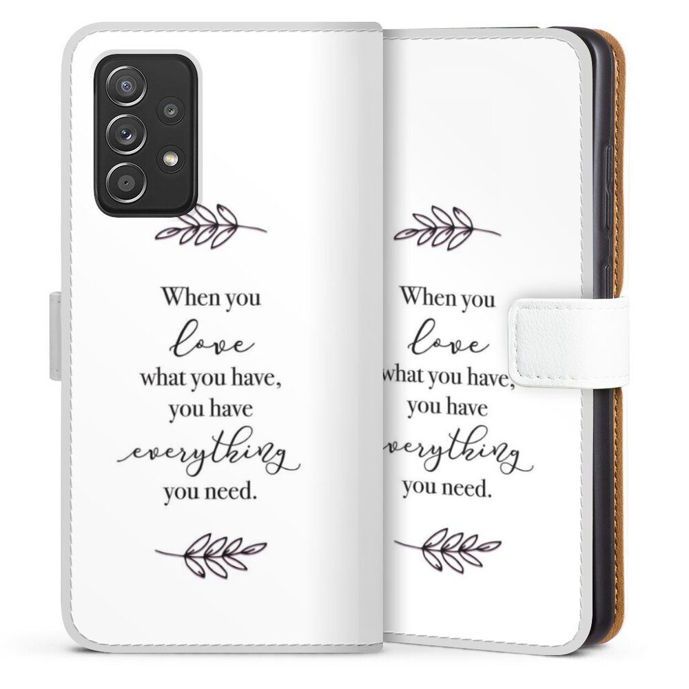 Deindesign Handyhülle Liebe Spruch Statement When You Love What You