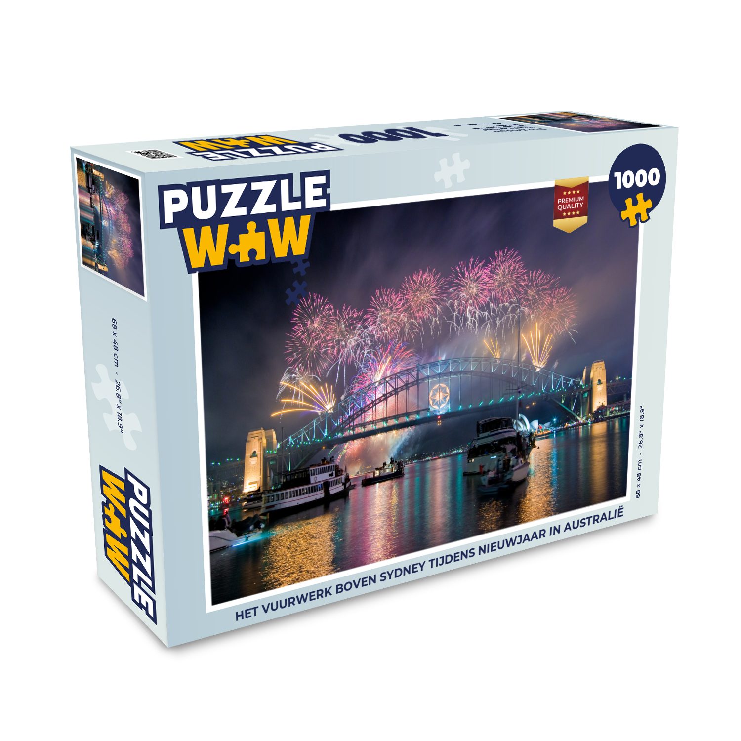 MuchoWow Puzzle Das Feuerwerk über Sydney zu Neujahr in Australien, 1000 Puzzleteile, Foto ...